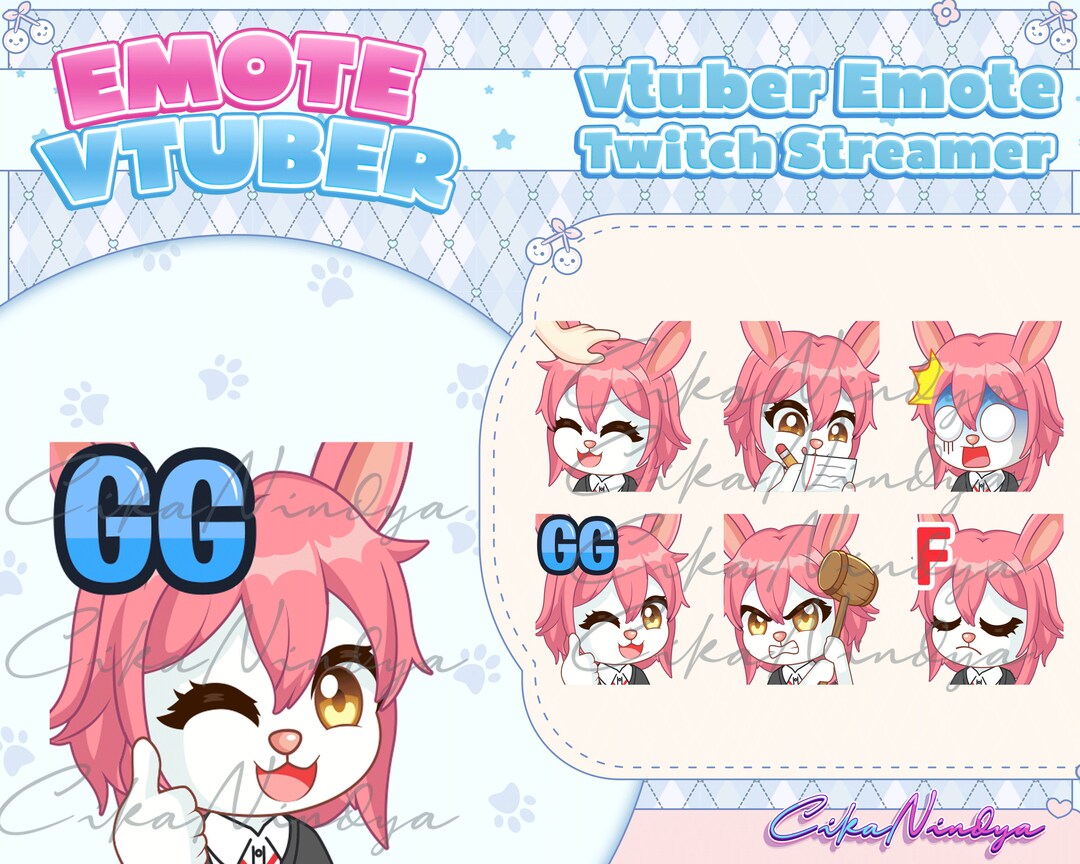 Buy Vtuber Emote, Chat Widget, Raid Emote, Game Emote, Emote, Anime ...