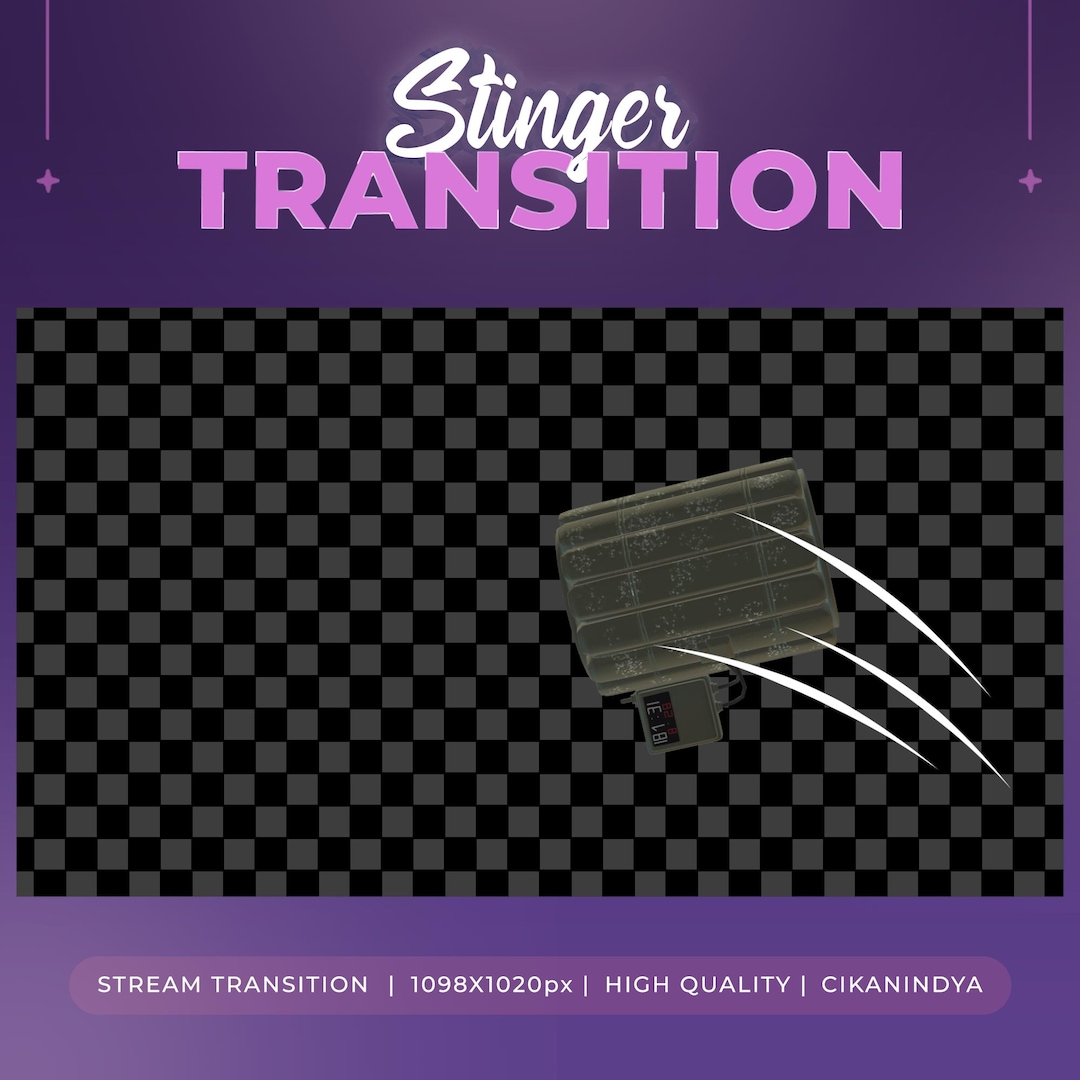 Cartoon Explosion Stinger Transition Fun & Animated Stream Overlay ...