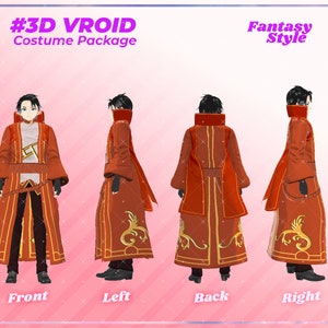 Create Unique Looks With a 3-in-1 Vroid Clothing Fantasy Male Bundle ...