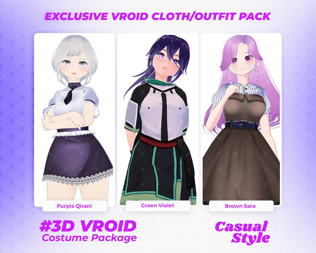 Ultimate Girl Streamer Casual Elegance Outfit Collection - Vroid ...