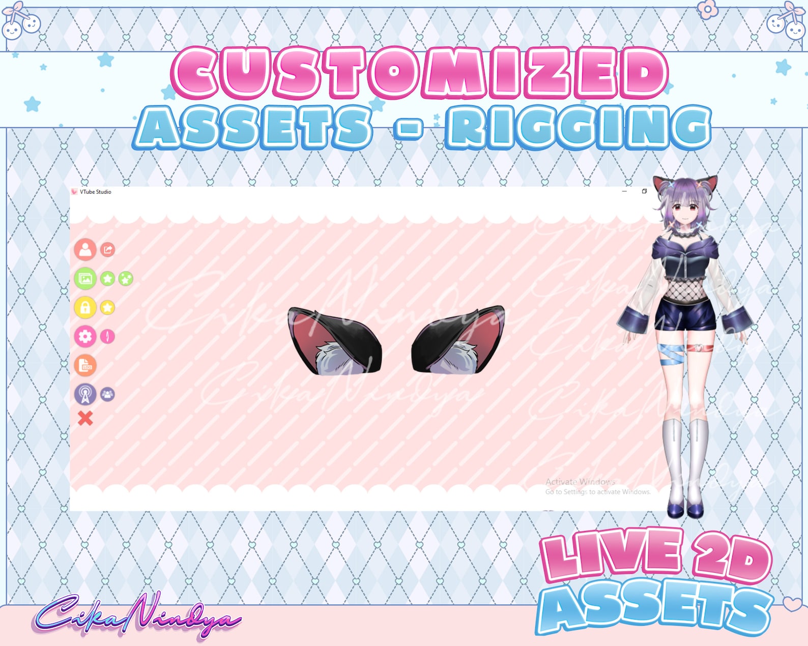 Vtuber Assets Live2d Asset Design Asset Twitch Assets - Etsy