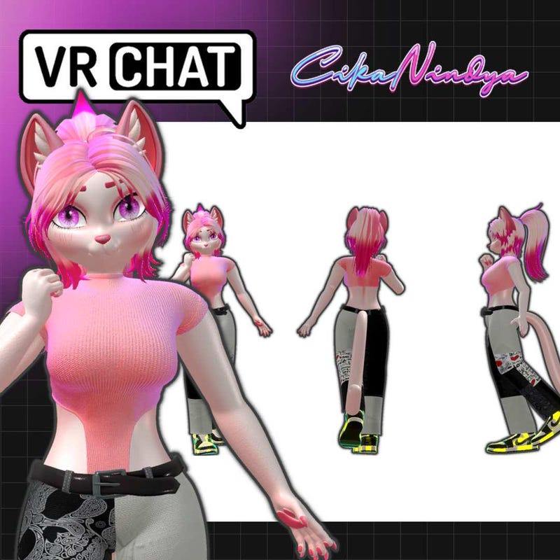 Cat Vrchat Avatar - Etsy