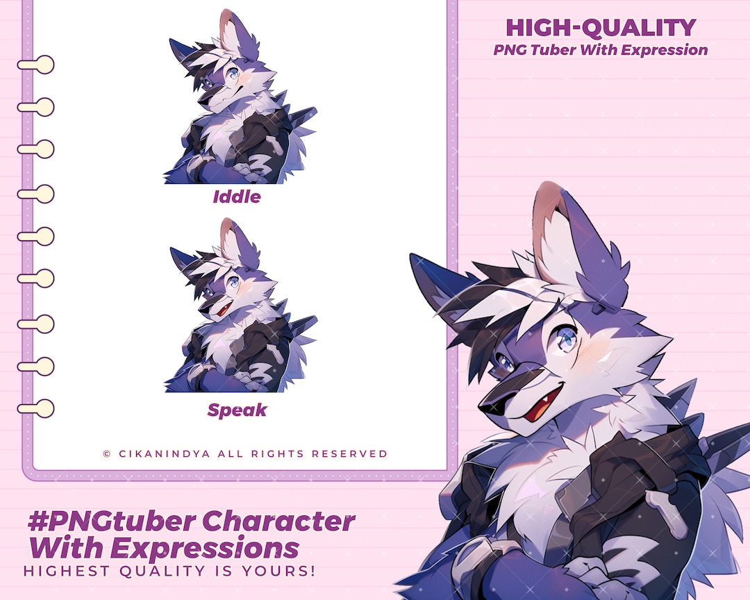 Pngtuber | Furry Streamer Essentials With Premium PNG Tuber Avatars | 6 ...