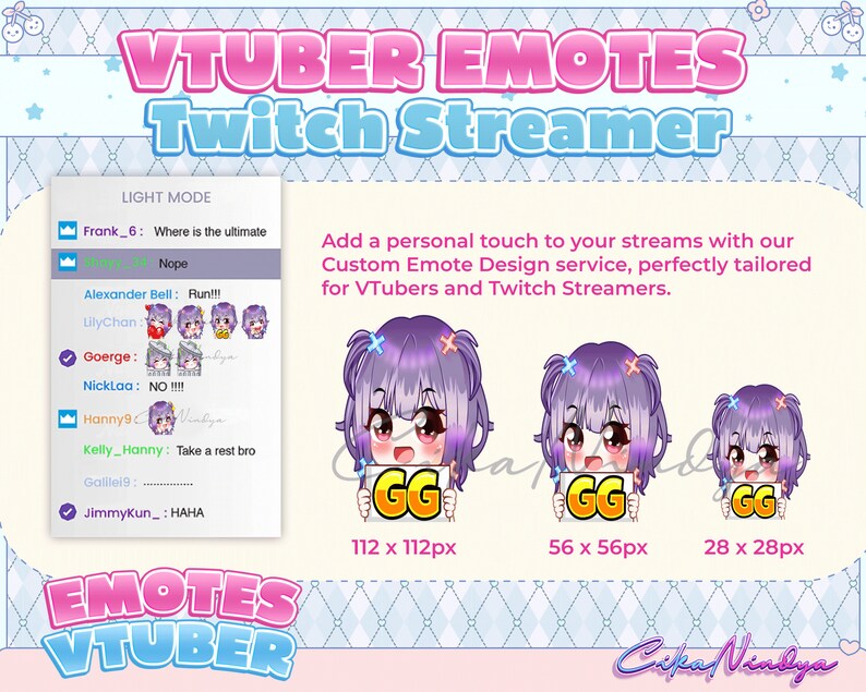 Elevate Your Channel With Vtuber Emote Neo Jacket for Twitch Emote ...