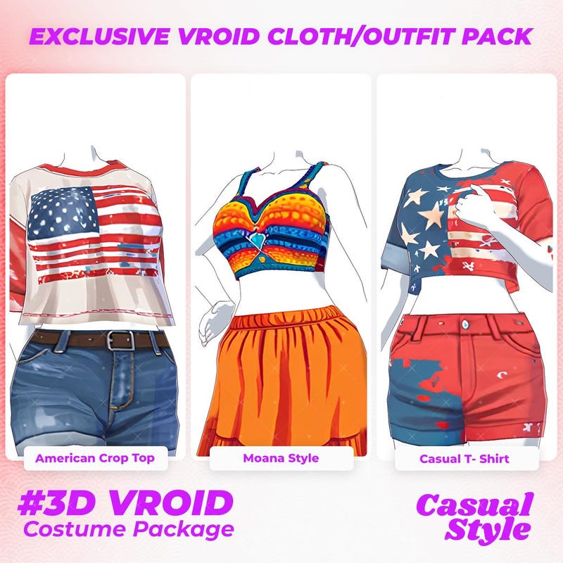 Vroid Avatar Clothes - Etsy