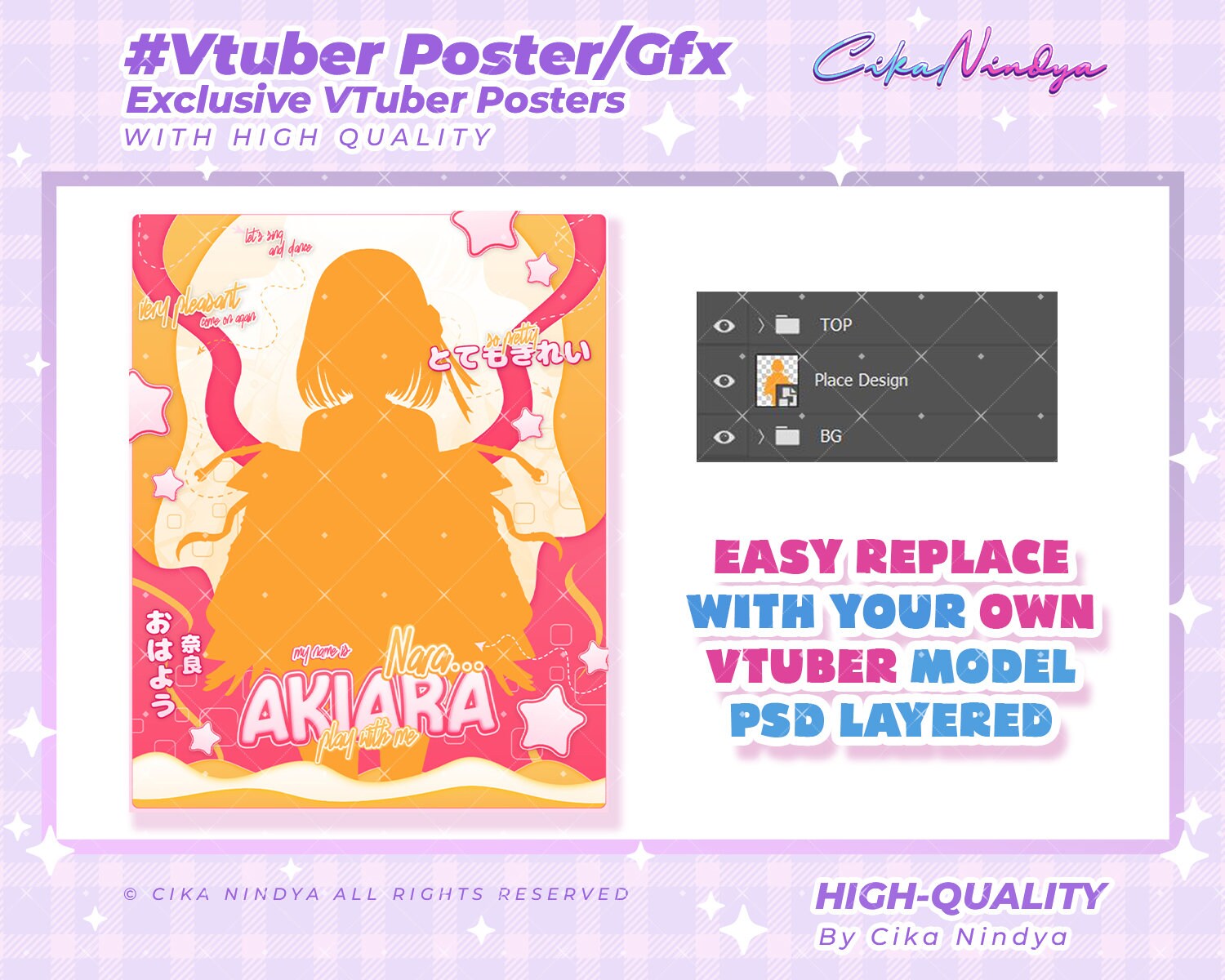 Streaming Sensation Art Vtuber Poster Collection for Digital ...