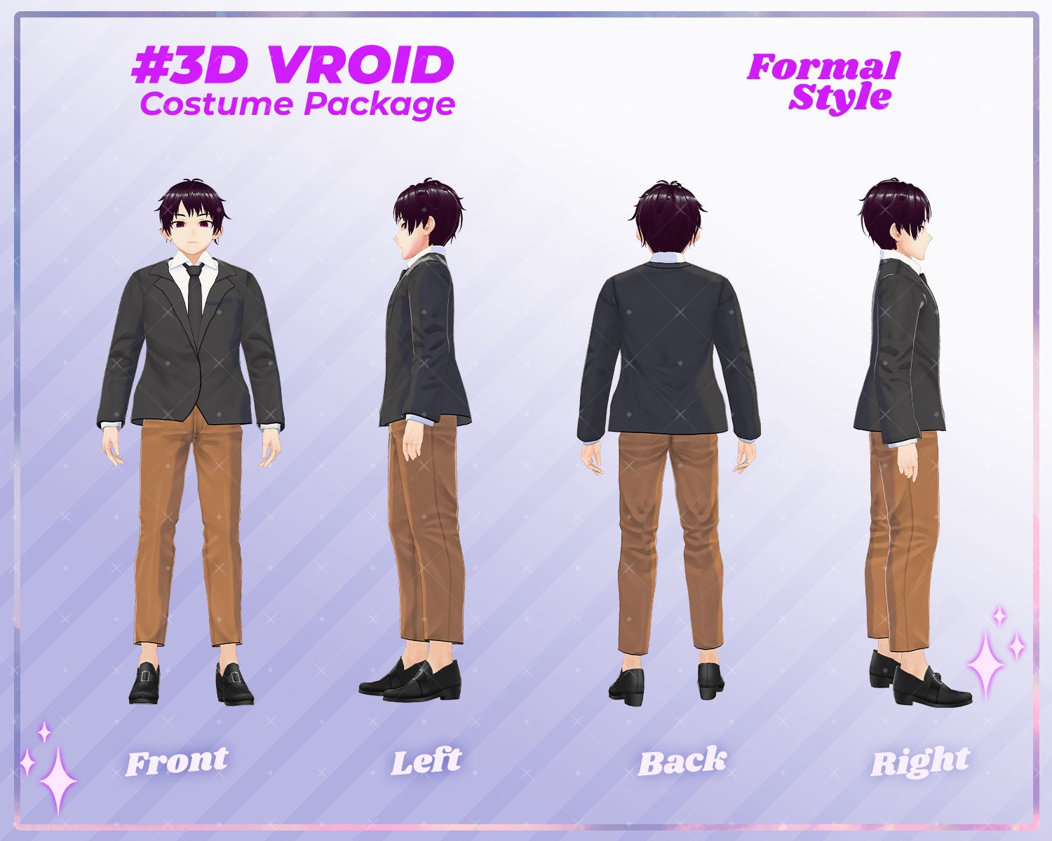 Vroid Clothing Pack 3d Vroid Clothes Cool Clothes Cosplay - Etsy