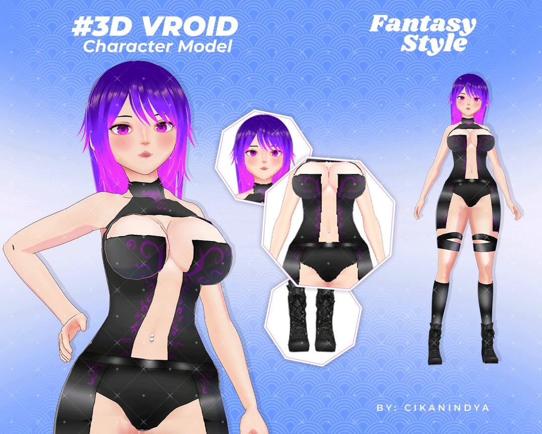 3D Vroid Character, 3D, Vroid, 3d Model Commission, Vtuber Model Free Gaming Avatar 3D Vroid ...