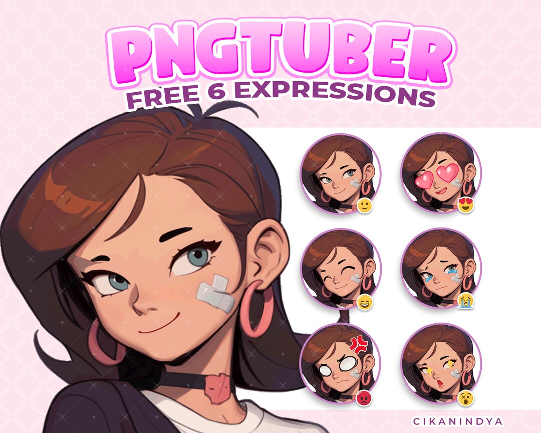 Wounded Girl Pngtuber Avatar: 12 Poses for Game Streaming - Etsy