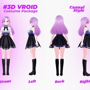 Vroid Clothing Pack, Vroid Fashion, Outfit Collection, Trendy Clothes ...