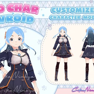 Enchanting Fantasy Dress Gumi 3D Vroid Character for Magical Adventures ...