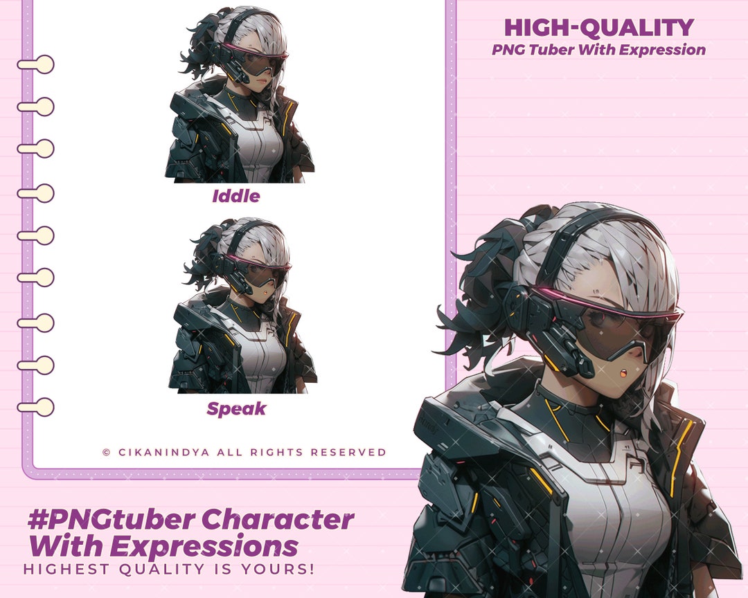 PNG Tuber | Neon Avatar Revolution With Cyberpunk PNG Tuber Designs for ...