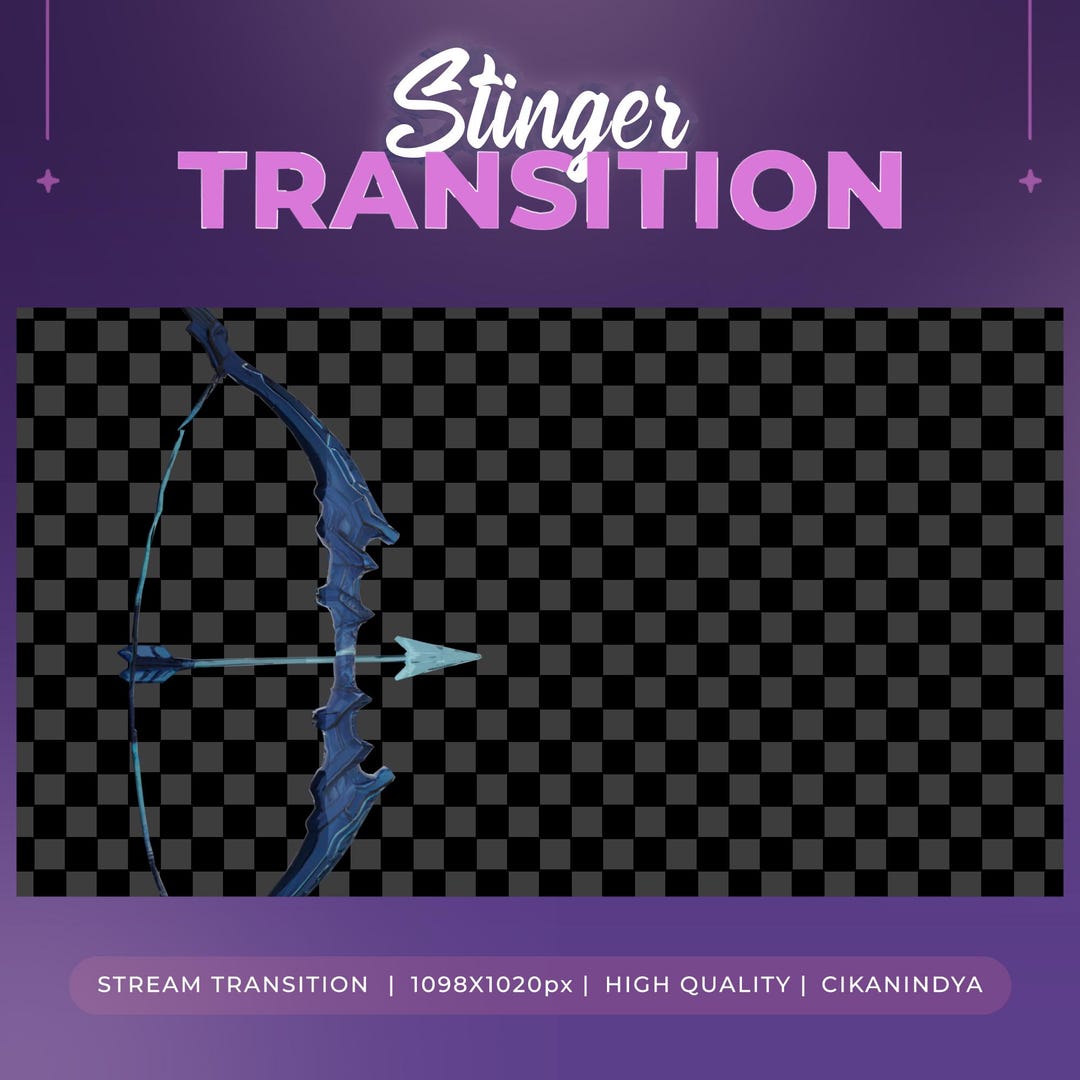 Animated Stringer Transition | Fantasy Bow and Arrow Stinger Transition ...