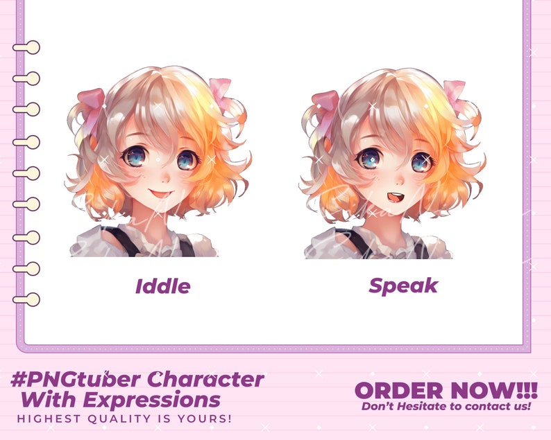 PNG Tuber Gif Pngtuber Pngtuber Girl Pngtuber Twitch - Etsy