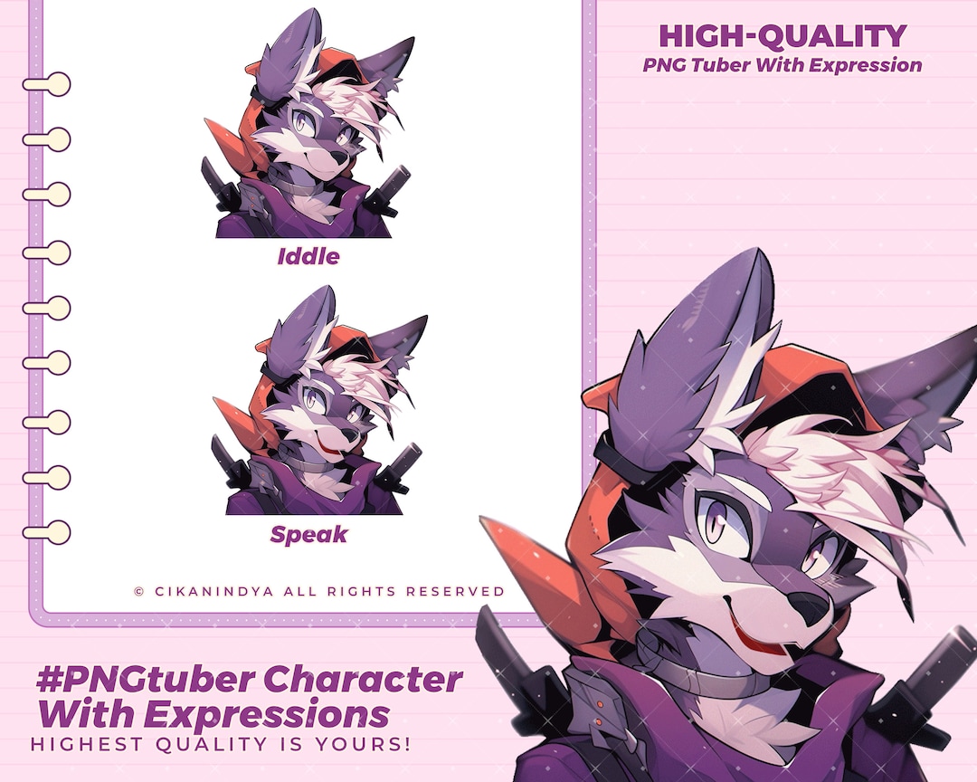 PNG Tuber | Virtual Fursona Toolkit With Furry PNG Tuber Avatars for ...