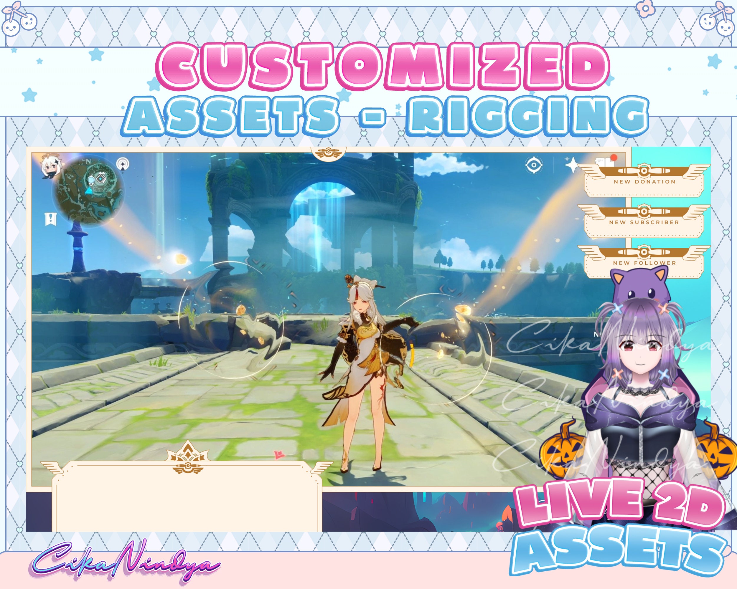 Vtuber Assets Design Asset Twitch Assets Vtuber Assets - Etsy