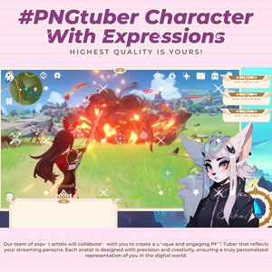 Alpha Wolf Streamer Icon Fierce PNG Tuber Avatar for Gaming - Pngtuber ...