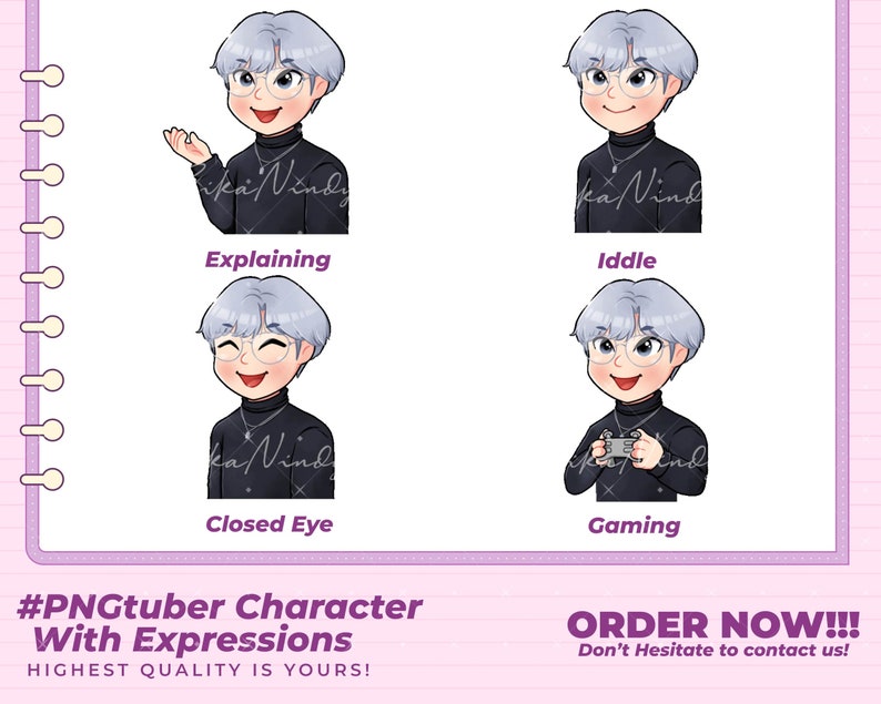 PNG Tuber Gif Pngtuber Pngtuber Male Pngtuber Twitch - Etsy