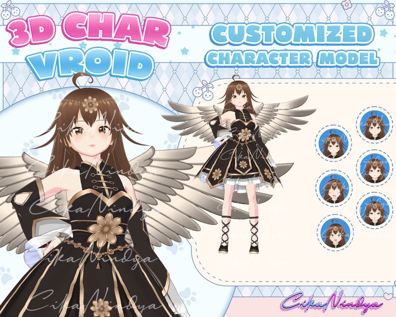 3D Vroid Character, 3d Model, Vtuber Model Free, Virtual Avatar ...