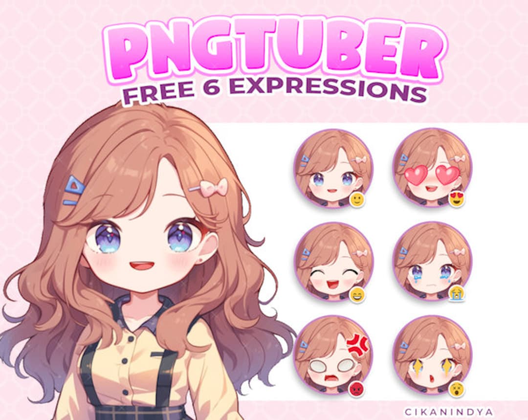 PNG Tuber | Engage Your Audience With PNG Tuber Pretty Girl Characters ...