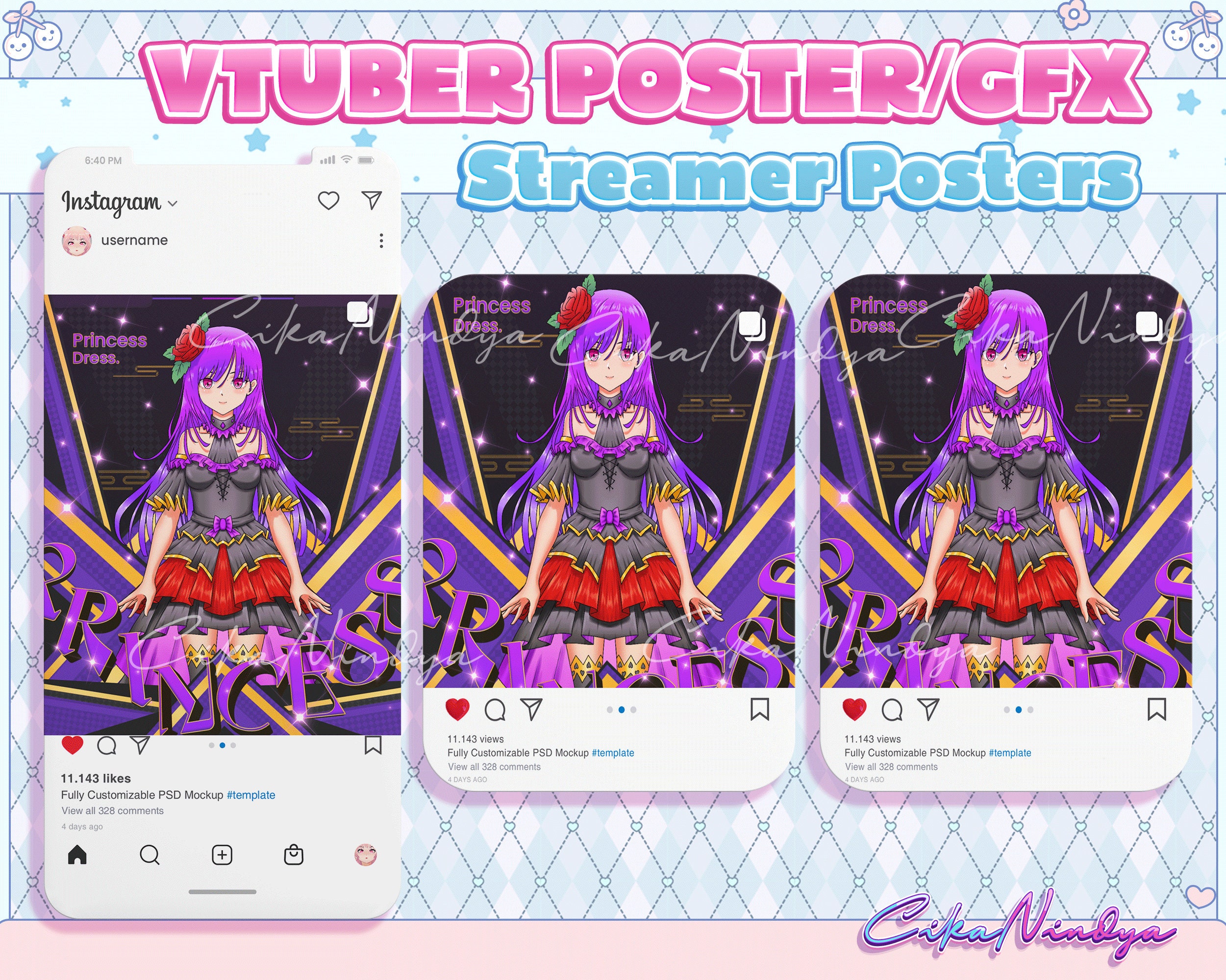 Vtuber Poster Vintage Poster Poster Poster Frames Poster - Etsy