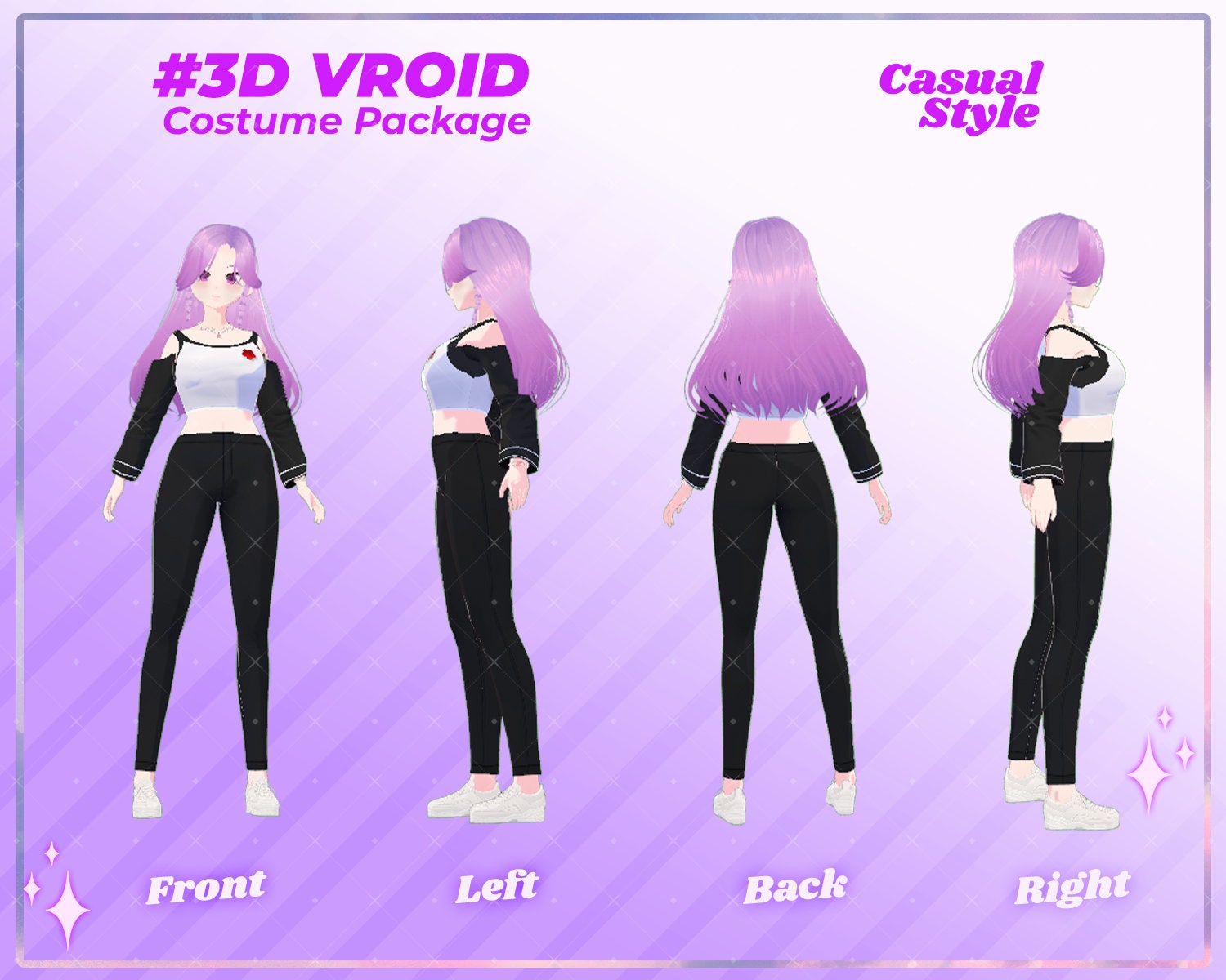 Vroid Clothing Pack Vroid Outfit Cosplay Costume Vroid - Etsy Australia
