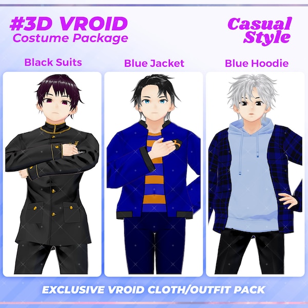 Male Vroid Clothes Etsy