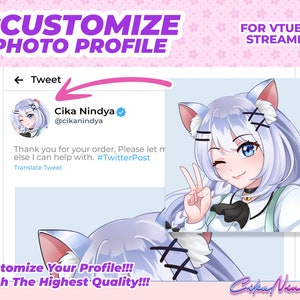 Transform Your Vtuber Stream: Bespoke Profile Picture Design - Etsy