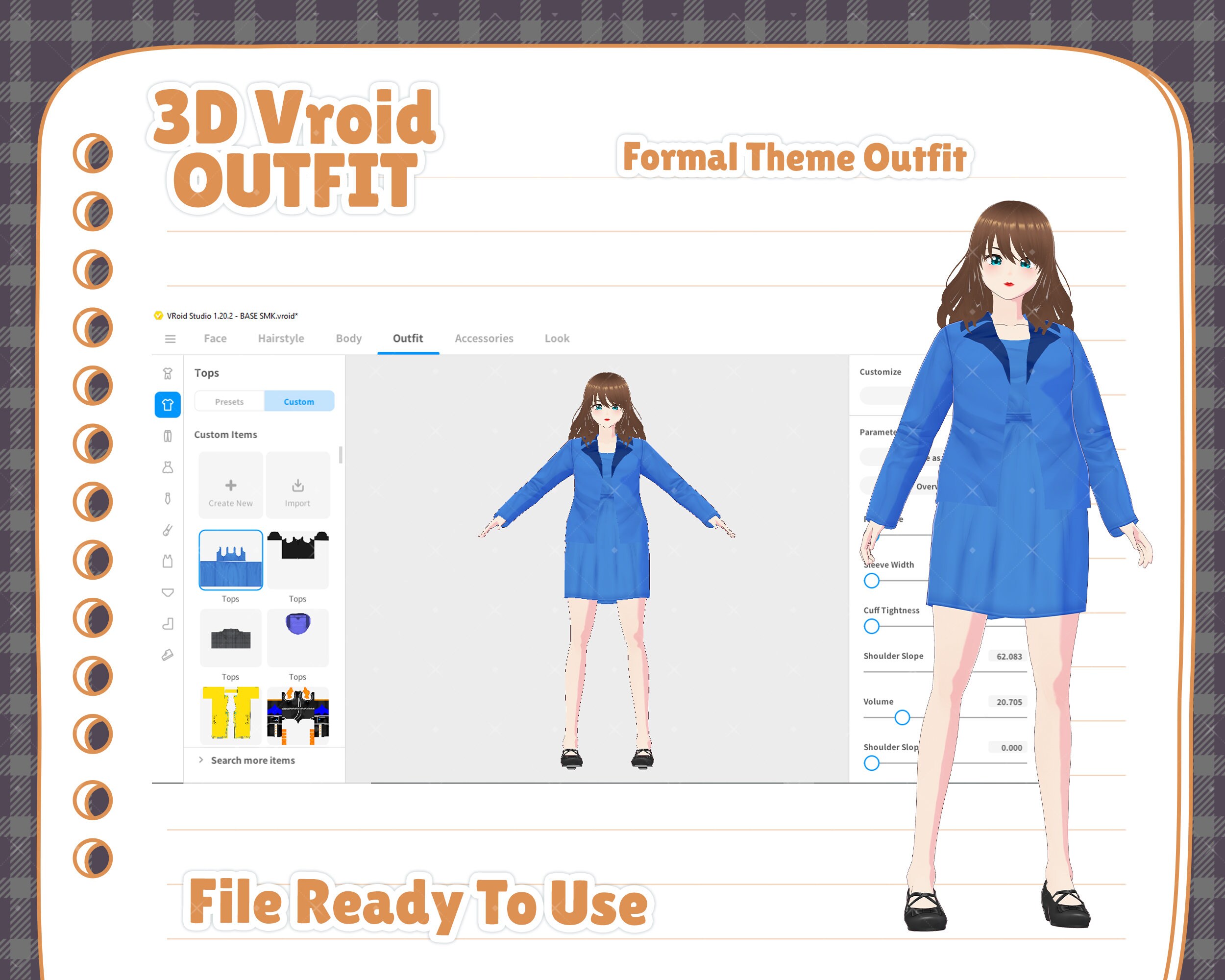 Upgrade Your Vroid Avatar With 3-in-1 Formal Clothing Bundle - Etsy