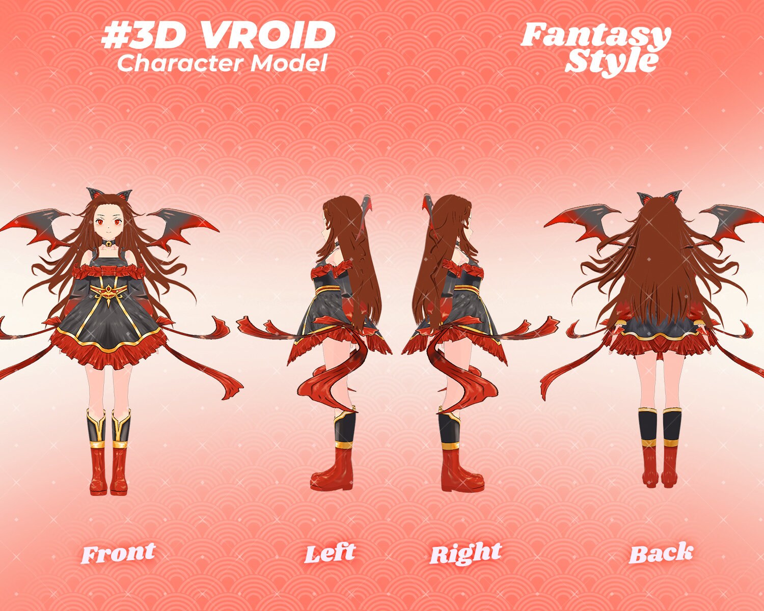 3D Vroid Character Vroid 3D 3d Model Commission 3d Model - Etsy