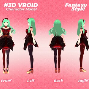 3D Vroid Character, Vtuber Model, 3d Model Commission, Vroid ...