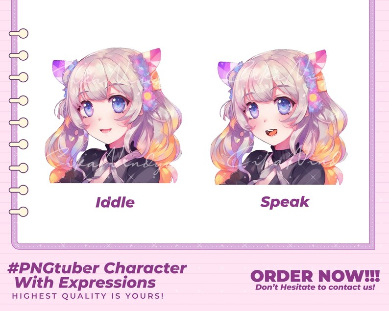 PNG Tuber Png Tuber Twitch Gif Pngtuber Pngtuber Model - Etsy