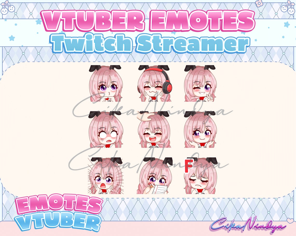 Vtuber Emote Emote Raid Emote Emote Commission Game Emote - Etsy