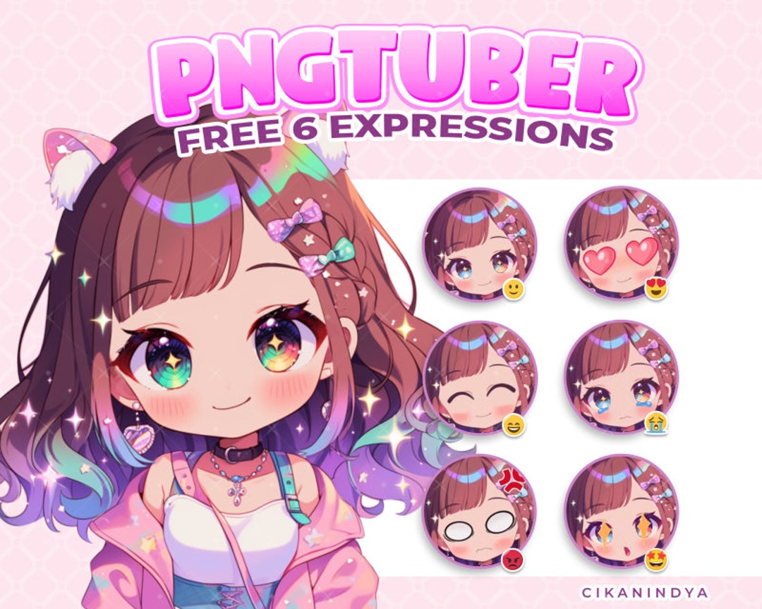 Little Girl PNG Tuber Avatar: 12 Poses, Streaming Assets - Etsy