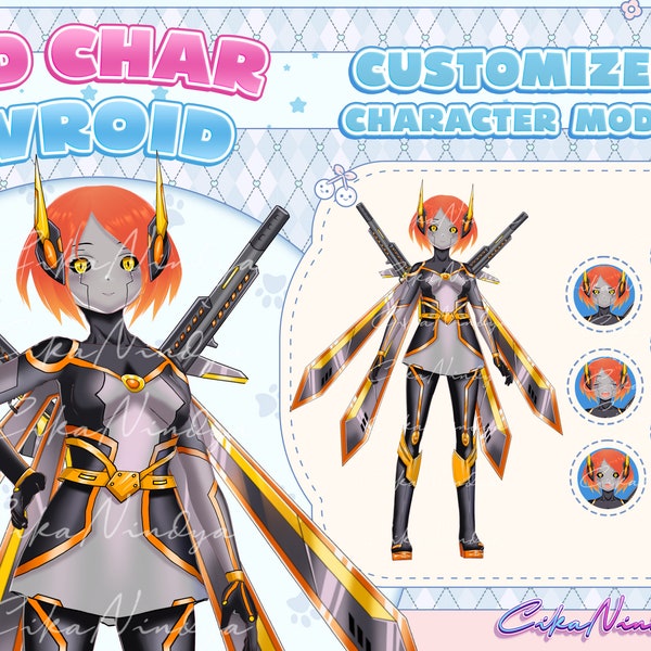 Vtuber Model Cyborg - Etsy