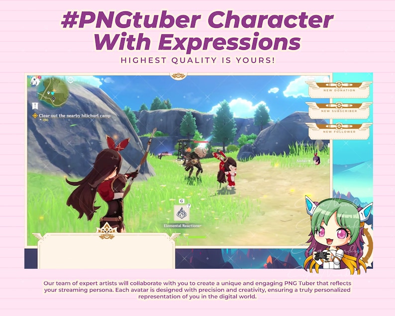 PNG Tuber Pngtuber Premade Pngtuber Commission Pngtuber - Etsy