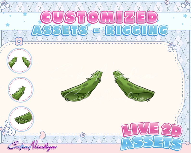 Vtuber Assets, Design Asset, Twitch Assets, Vtuber Asset Ears, Stream ...