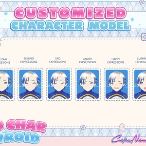 3D Vroid Character 3D Vroid 3d Model Commission Vtuber - Etsy