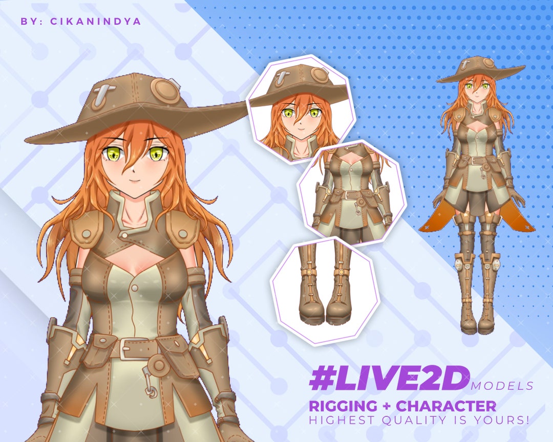 Vtuber Model | Streaming With Anime Girl Model and Her Unique Dress ...