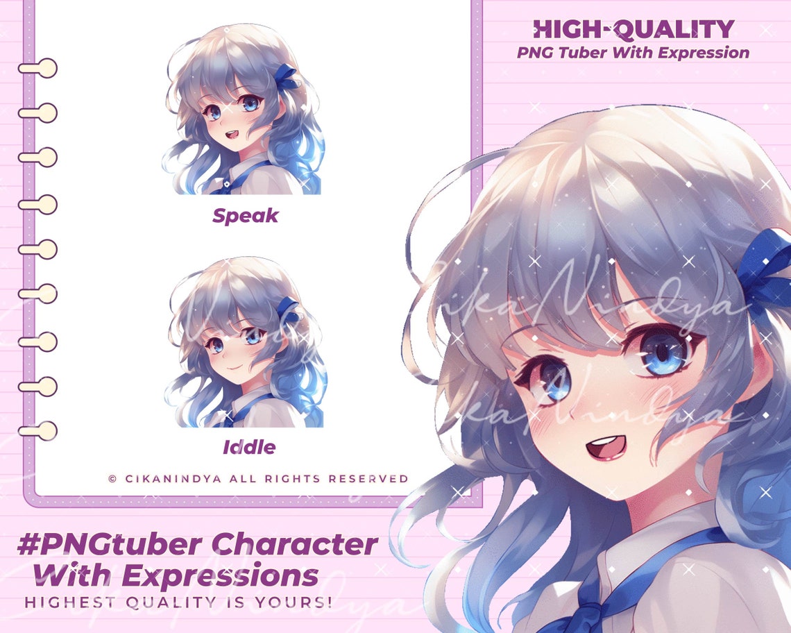 PNG Tuber Pngtuber Premade Pngtuber Commission Pngtuber - Etsy