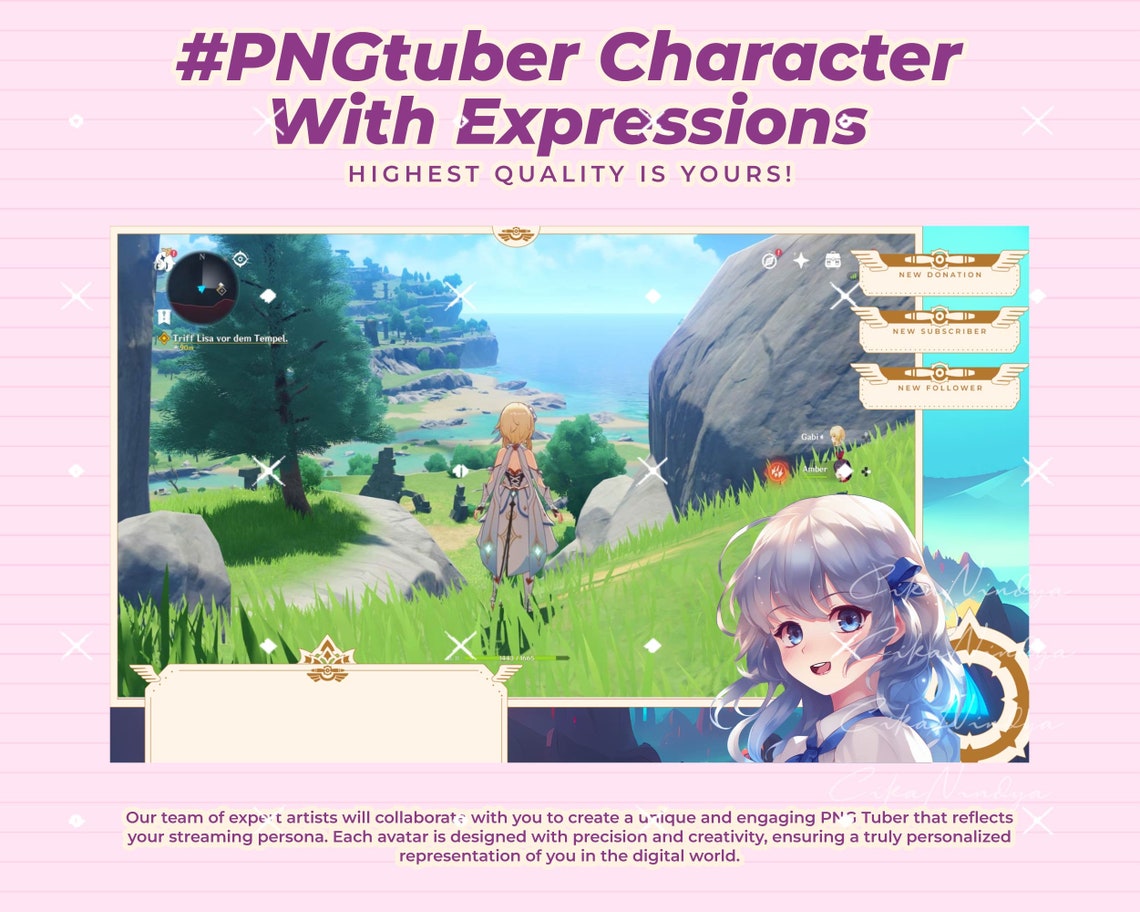 PNG Tuber Pngtuber Premade Pngtuber Commission Pngtuber - Etsy