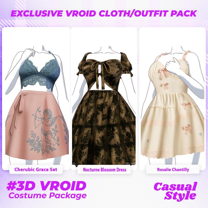 Vroid Avatar Clothes - Etsy