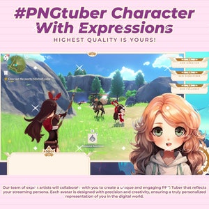 PNG Tuber, Pngtuber Commission, Pngtuber Avatar, Pngtuber Premade ...