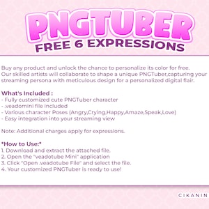 PNG Tuber | Cute Pastel Twin Tails PNG Tuber Avatar for Twitch | Get 6 ...