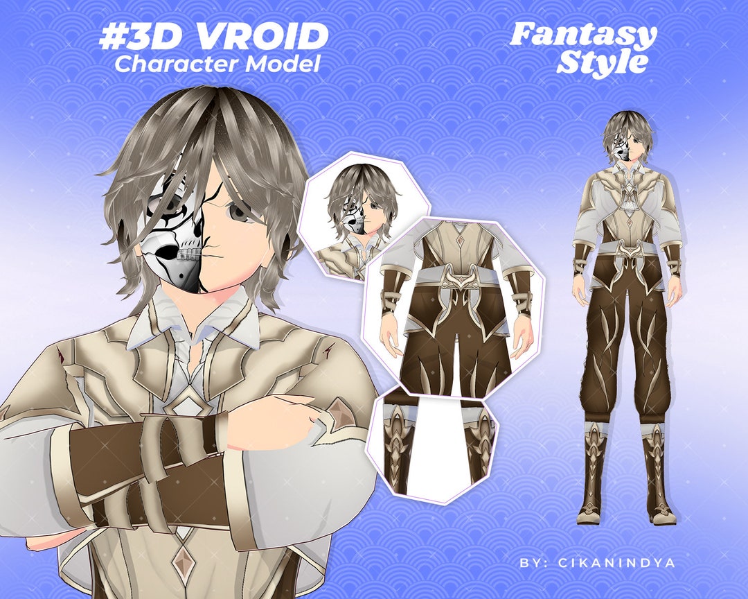 Steampunk Sensation With 3D Vroid Model Vano Ronkan Anime Male for ...