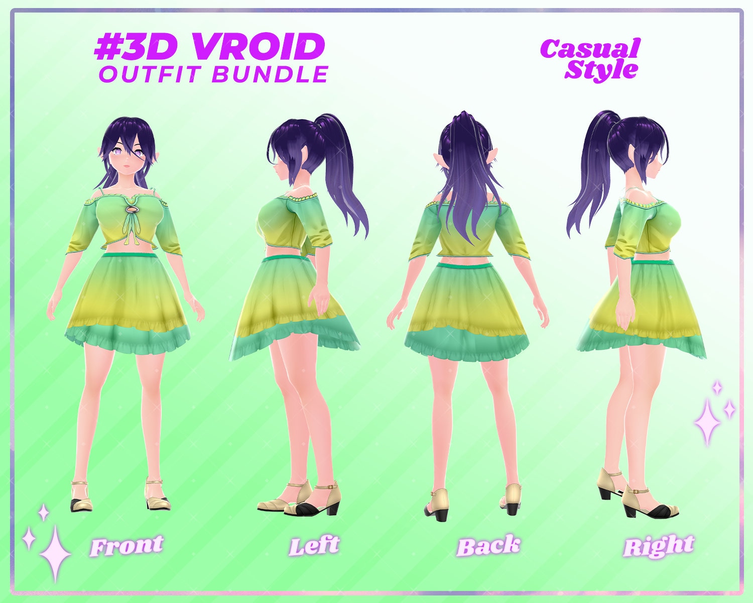 Vroid Clothing Pack Vroid Sexy Clothes Costume Clothes - Etsy