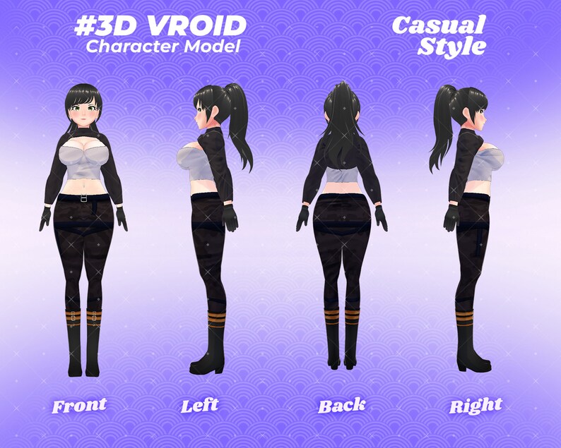 3D Vroid Character, Vtuber Model, 3d Model Commission, Vroid Avatar ...