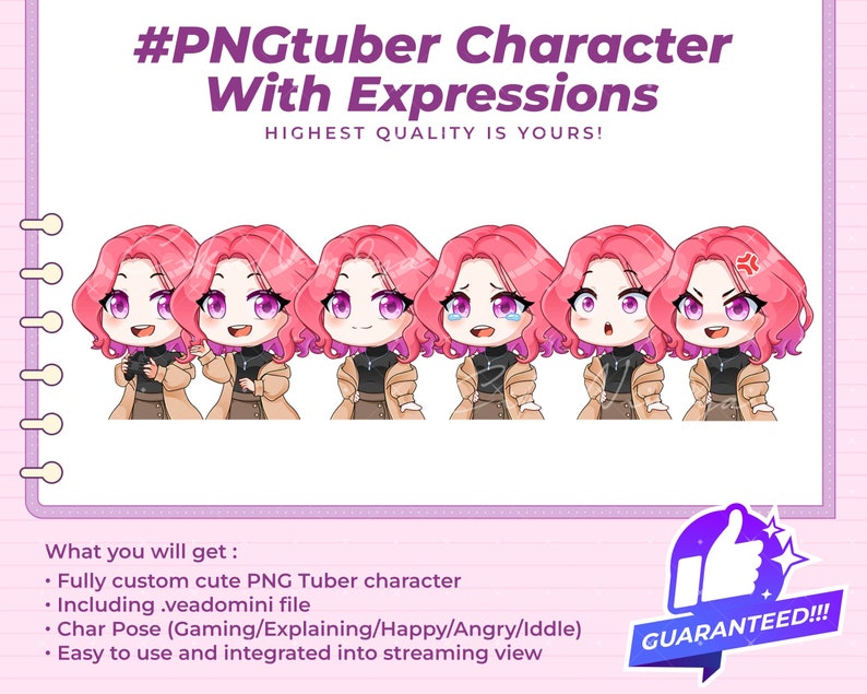 PNG Tuber Png Tuber Twitch Gif Pngtuber Pngtuber Model - Etsy