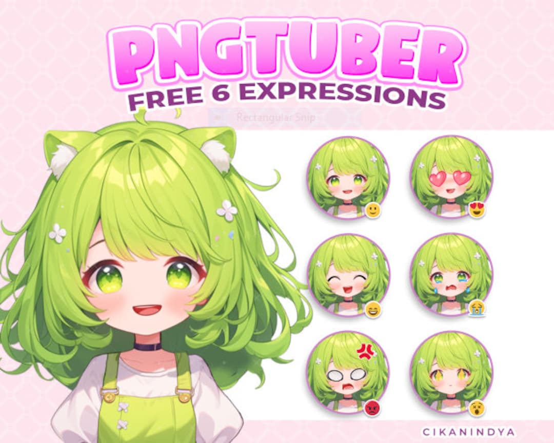 PNG Tuber | Engaging Streaming With PNG Tuber Girly Characters | Get 6 ...
