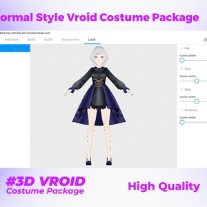 Exquisite Vroid Formal Dresses for Majestic Streams - Vroid Clothing ...